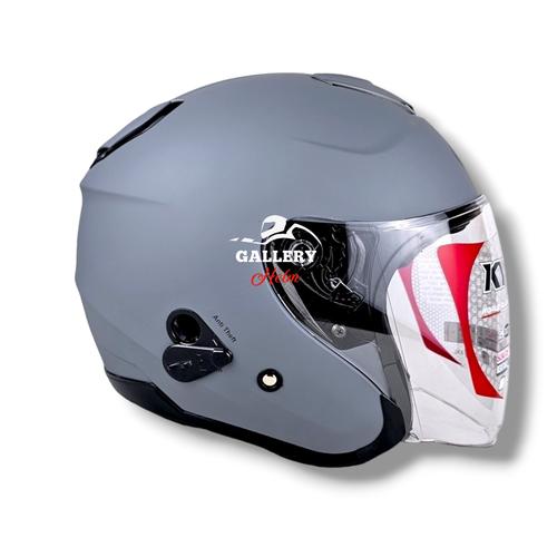 Promo KYT KYOTO DARK GREY DOFF | HELM KYT HALF FACE - L - Kota ...