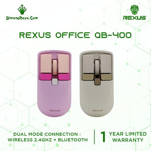 Jual Mouse Office Rexus QB400 / Rexus QB-400 Mouse Wireless Bluetooth ...