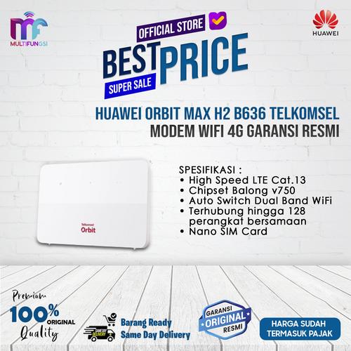 Promo Huawei Orbit Max H2 B636 Telkomsel Modem WiFi 4G Garansi Resmi ...