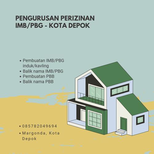 Jual Pengurusan Perizinan IMB Rumah Tinggal - 1 Lantai - Depok - Kota ...
