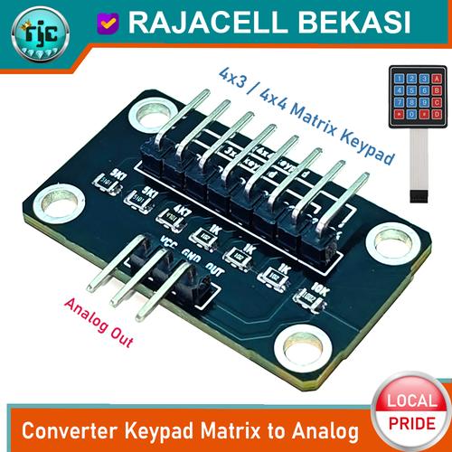 Jual Module Converter Keypad Matrix 4x4 4x3 to Analog Out 1pin ...