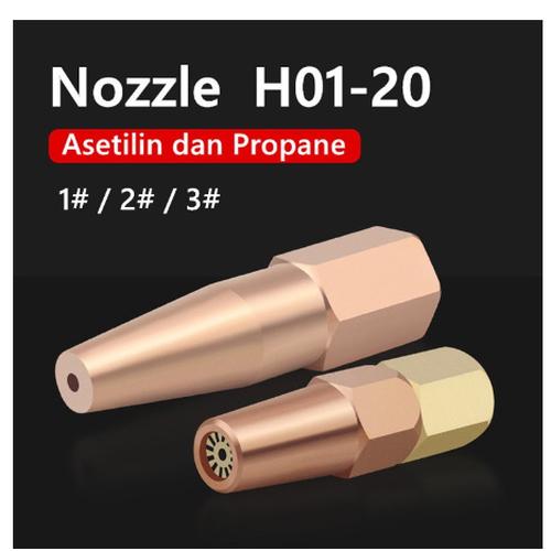 Jual Nozzle Gas Cutting Machine Acetylene Propana H01-20 No.1 No.2 No.3 ...