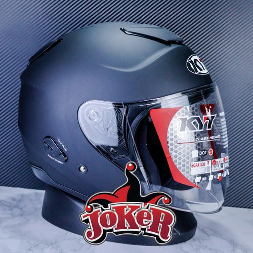 Jual KYT HELM KYOTO R SOLID | MATT BLACK | KYOTO SINGLE VISOR - Kota ...