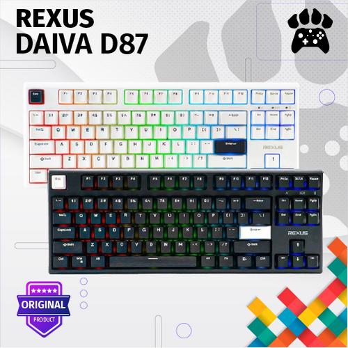 Jual Rexus Daiva D87 TKL Wireless 3in1 Connection D-87 Gaming Keyboard ...