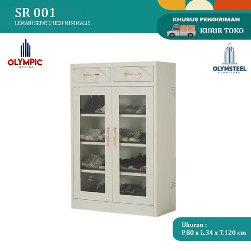 Promo Rak Sepatu Besi Olympic/Rak Sepatu Besi Minimalis Pintu Kaca - SR ...
