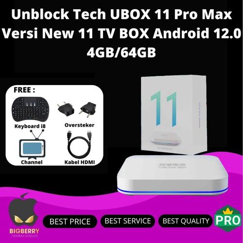Promo Unblock Tech UBOX 11 Pro Max Versi New 11 TV BOX Android 12.0 4GB ...