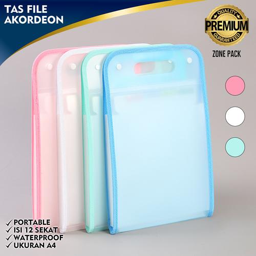 Jual Tas File Akordeon | Tas File Handle | Map File Clear Holder | File ...