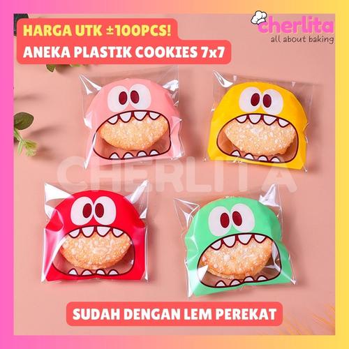 Jual Plastik Cookies Lucu 7x7 Perekat Seal OPP Kue Kering Mooncake Bolu ...