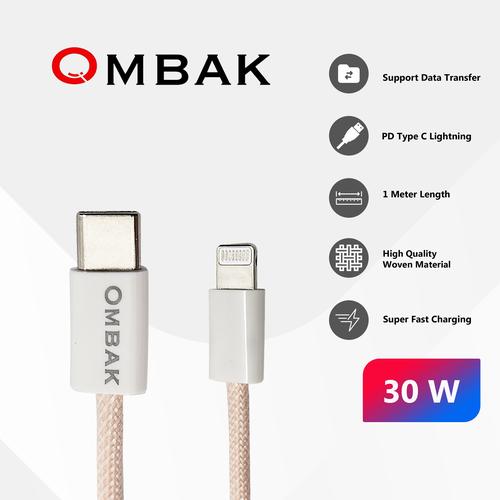 Jual Cable Iphone Type C to Lighting OMBAK 30 W Super Fast Charging ...