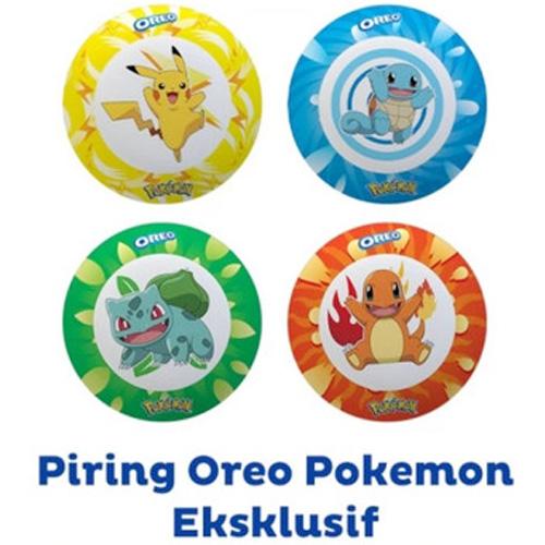 Jual Piring Pokemon Oreo Exclusive Pikachu Charmander Squirtle ...