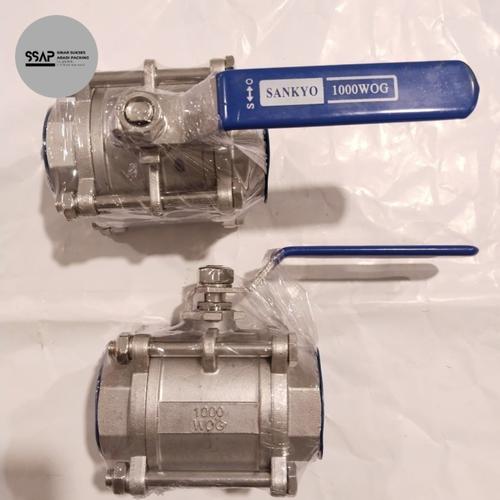 Jual Ball valve Sankyo Tipe 3pc ukuran 3" ( inch ) / Stop Kran Stainless SS316 SANKYO - Jakarta ...