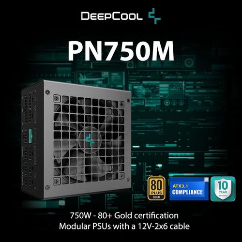 Jual DEEPCOOL PN750M - 750W 80+ GOLD NATIVE ATX3.0 FULL MODULAR POWER ...