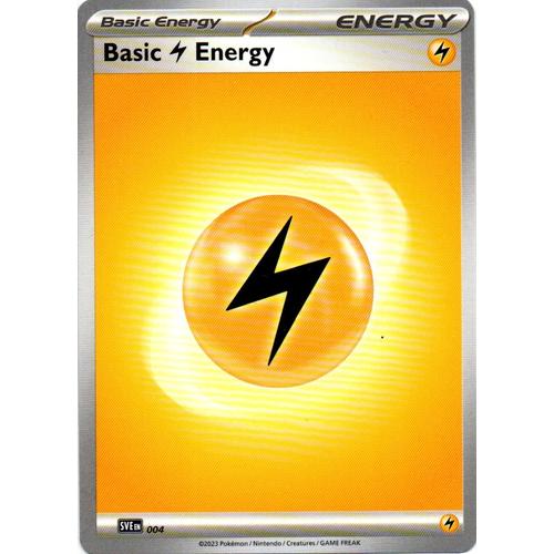 Jual Basic Energy Lightning - SVE EN 004 English Pokemon Original TCG ...