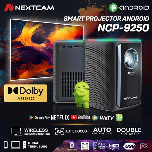 Promo Proyektor android NCP-9250 smart projector mirroring dolby ...