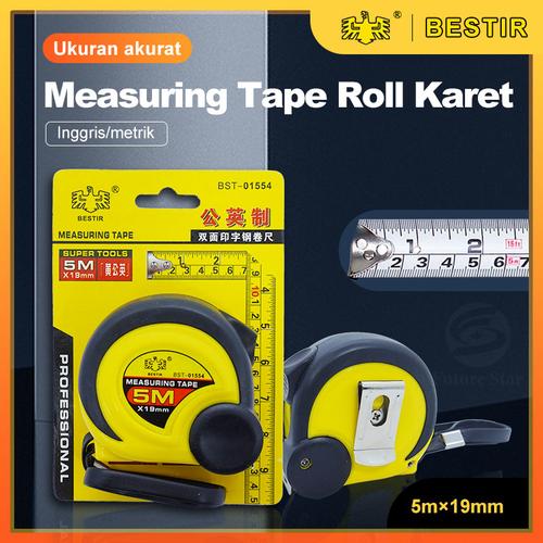Jual Measuring Tape Roll Karet 5 7.5M Meter Meteran Gulung Plastik ...