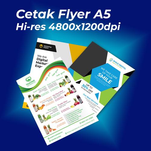Jual Cetak Brosur A5 | Print Flyer A5 | Print Leaflet A5 - 2 sisi, Art ...