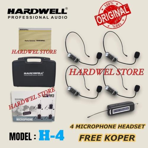 Jual Mic Wireless 4 Headset Hardwell H4 | H 4 Original Microphone 4 ...