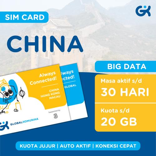 Jual Sim Card China Big Data Global Komunika - 7 hari, 10GB - Jakarta ...