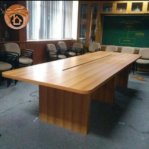 Jual meja meeting kantor meja kerja full kayu mahoni minimalis ...