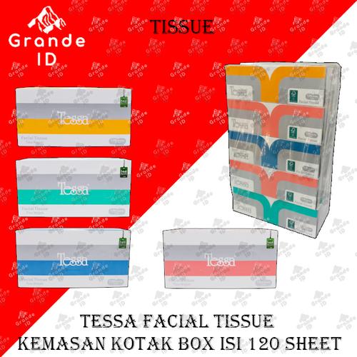 Jual TISSUE TESSA FACIAL 120 SHEET 2 PLY TISSU WAJAH TISU KEMASAN BOX ...