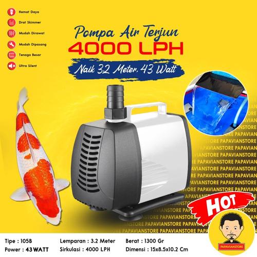 Promo Mesin Pompa Celup Filter Kolam Waterfall Air Mancur Terjun Kolam ...