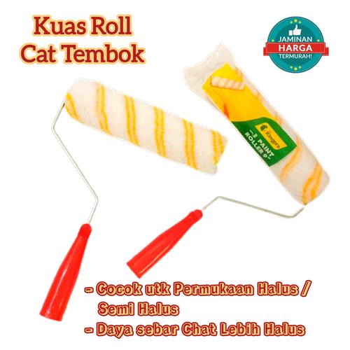 Jual Paint Roller 9" Kuas Roll Cat Tembok Rumah Rol Besar Minyak Air ...