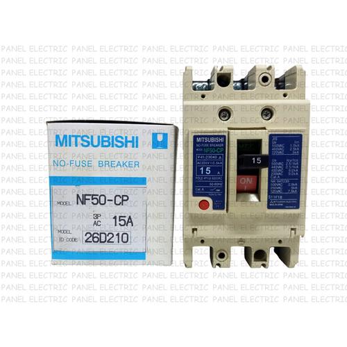 Jual NO FUSE BREAKER NFB MCCB 3P MITSUBISHI NF50-CP NF 50CP 10A/15A/20A/30A - 15A - Jakarta ...
