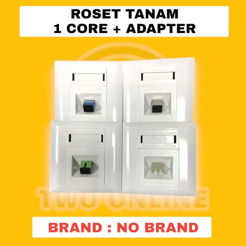 Jual Roset Tanam-Face Plate 1 Core SC+Adapter SM FTTH FO/Fiber-Optic ...