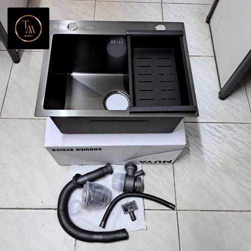 Jual kitchen sink MUYA 5040 black komplit set - Jakarta Selatan - Toko ...