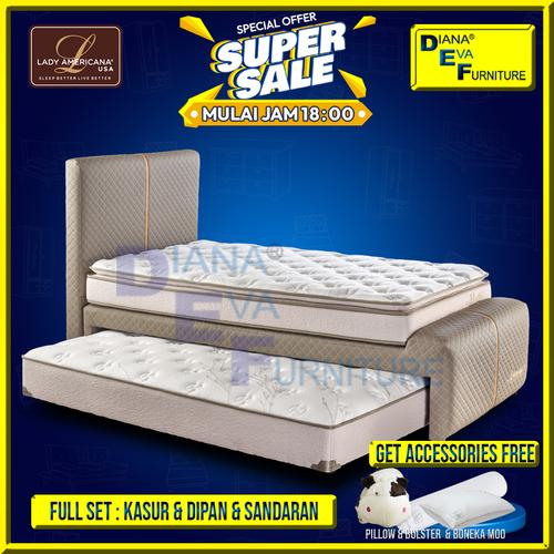Jual Lady Americana Splendor Full Set Kasur Springbed - 100x200 - Kota ...