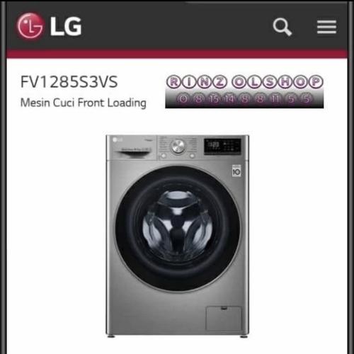 Promo MESIN CUCI LG FV1285S3VS FRONT LOADING 8.5 KG AI DD STEAM THINQ ...
