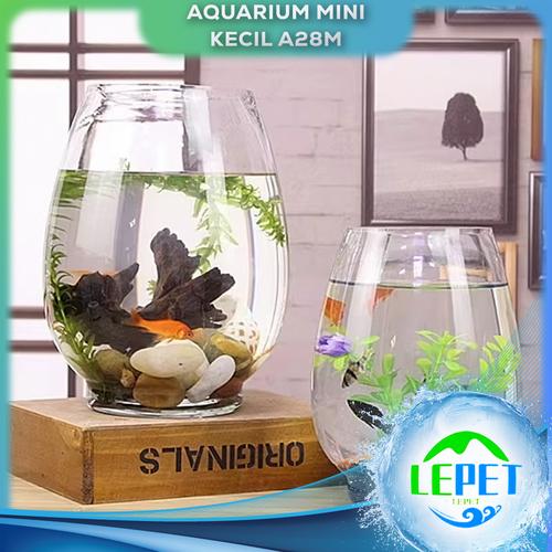 Jual LEPET AQUARIUM MINI KECIL A28M AKUARIUM IKAN CUPANG HIAS - Jakarta ...