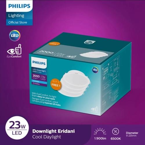 Jual Lampu philips downlight 23 watt multipack ERIDANI led panel DL190B ...