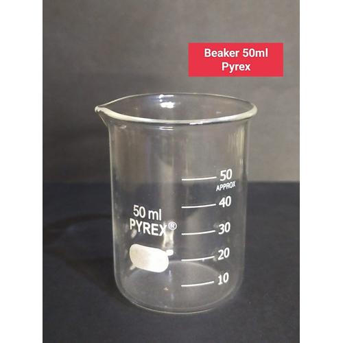 Jual Beaker Glass 50ml merk Pyrex tahan panas Gelas beaker 50ml gelas ...