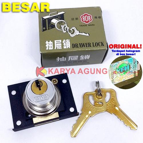 Jual Kunci Laci 808 Kuningan BESAR Original / Drawer Lock / Kunci Pintu ...