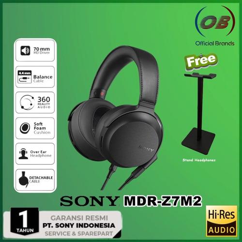 Promo Sony MDR-Z7M2 Hi-Res Sound Monitoring Overhead Headphones Z7 M2 ...