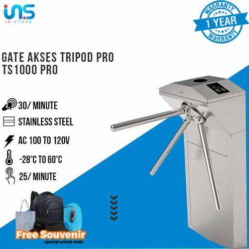 Jual Gate Akses Tripod Turnstile TS1000 PLUS Bisa Sebagai Akses Kontrol ...