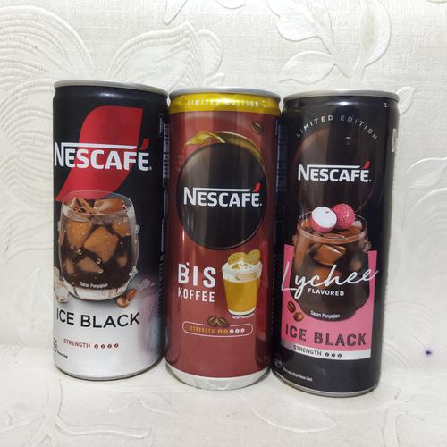 Jual NESCAFE ICE BLACK LYCHEE 220 ML / NESCAFE BISKOFFEE / NESCAFE ICE ...