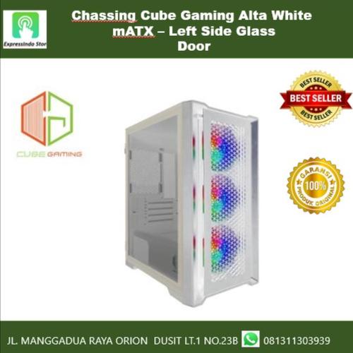 Jual Cube Gaming Alta White mATX – Left Side Glass Door - Jakarta Pusat ...