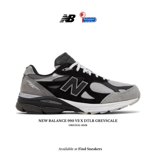 Promo Sepatu Sneakers Pria NEW BALANCE 990 V2 X DTLR GREYSCALE BRAND ...
