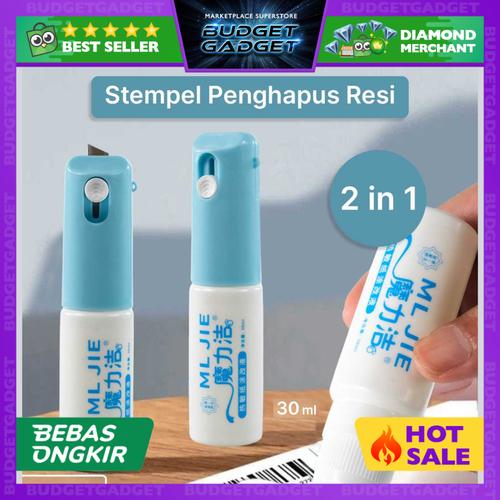 Jual ML JIE Stempel Penghapus Label Resi 2 in 1 Cutter Pembuka Paket ...