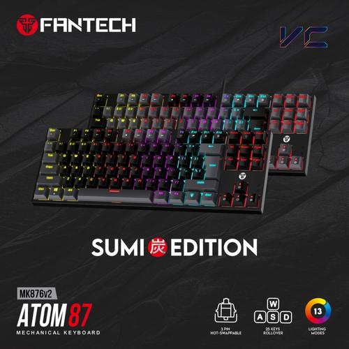 Jual Fantech ATOM 87 TKL Size MK876 RGB Mechanical Keyboard Gaming ...