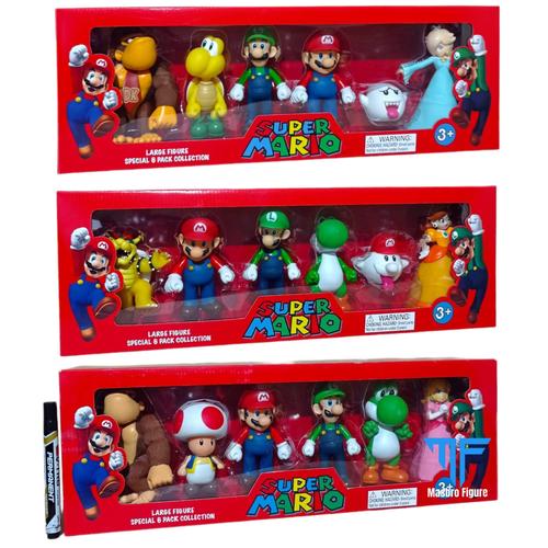 Jual Mainan Anak Figure Supermario Topper cake Super Mario Bros Statue ...