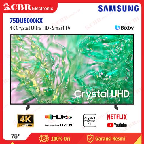 Jual TV SAMSUNG 75 Inch LED 75DU8000KX (4K Crystal UHD-Smart TV) - Kota ...