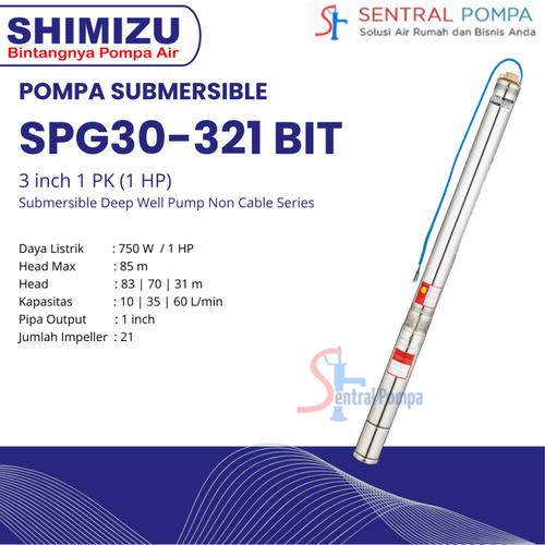 Jual Shimizu SPG30-321 BIT Pompa Submersible 1 HP 3 inch Mesin Sible ...
