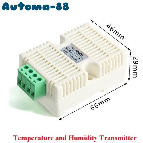 Jual Modul XY-MD02 Serial RS485 RS-485 Din Rail Mount Temperature and Humidity TRANSMITTER ...