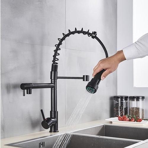 Jual Kran pantry hitam stainless / Keran pantry panas dingin / kran ...