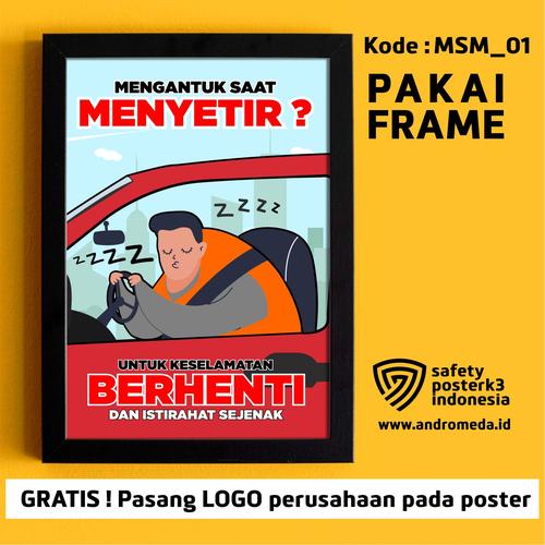 Jual Safety Poster K3: Hindari Microsleeps Ketika Berkendara Berhenti ...
