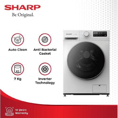 Promo SHARP ES FL 1270 MWX MESIN CUCI FRONT LOADING 7 KG / ESFL1270MWX INVERTER Cicil 0% 3x ...