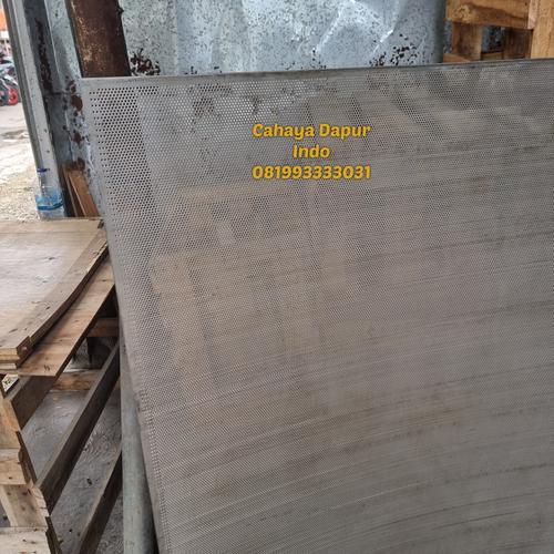 Jual PLAT STAINLESS 201 LUBANG 5mm TEBAL 2mm / PERFORATED SCREEN 5mm ...